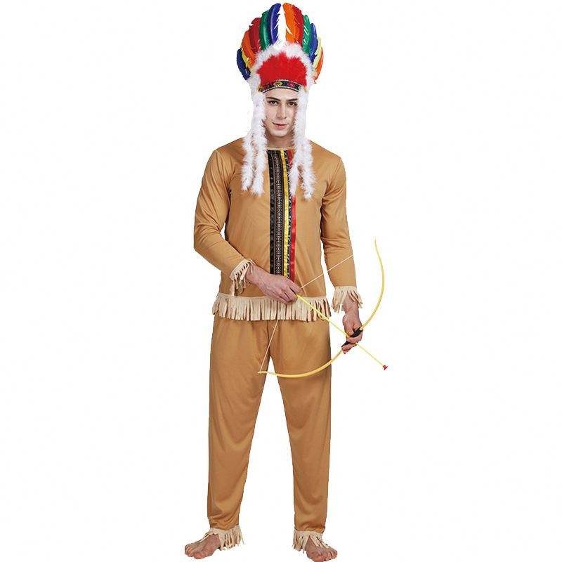 Adult Halloween Native American Costume - funplaycostume.com