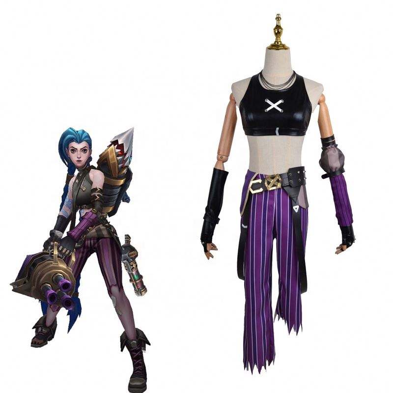 LOL Jinx Cosplay Suit - funplaycostume.com