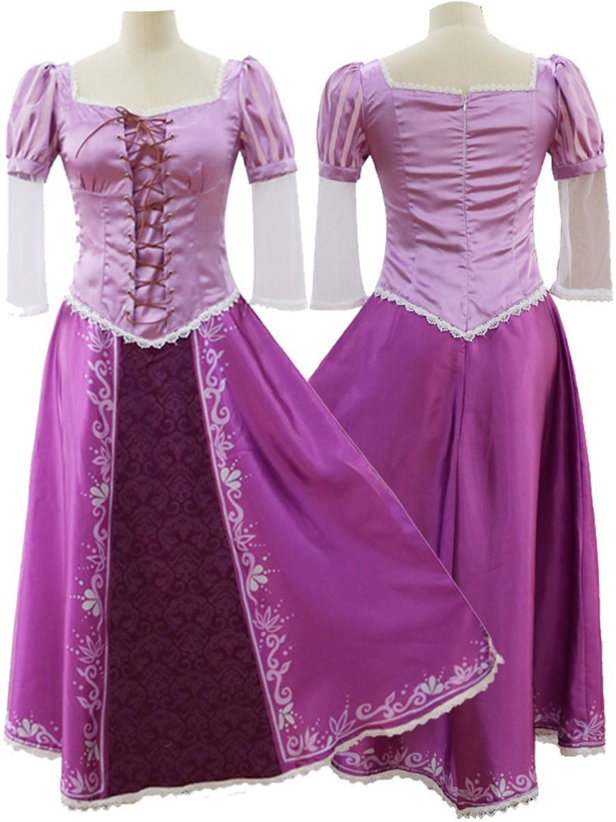 Rapunzel Halloween Purple Dress Costume - funplaycostume.com