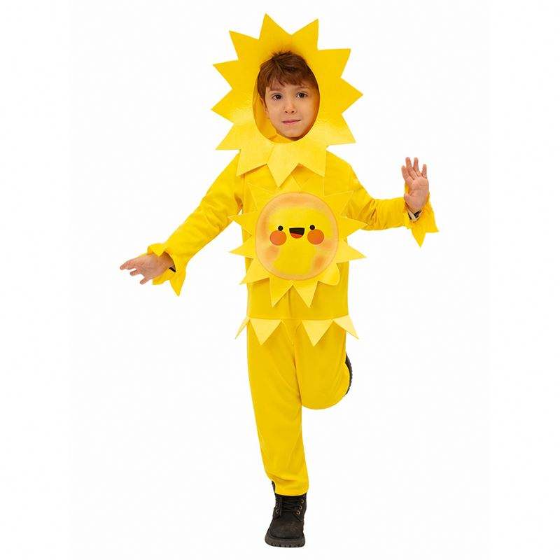 Kid Yellow Sunflower Performance Costume - funplaycostume.com