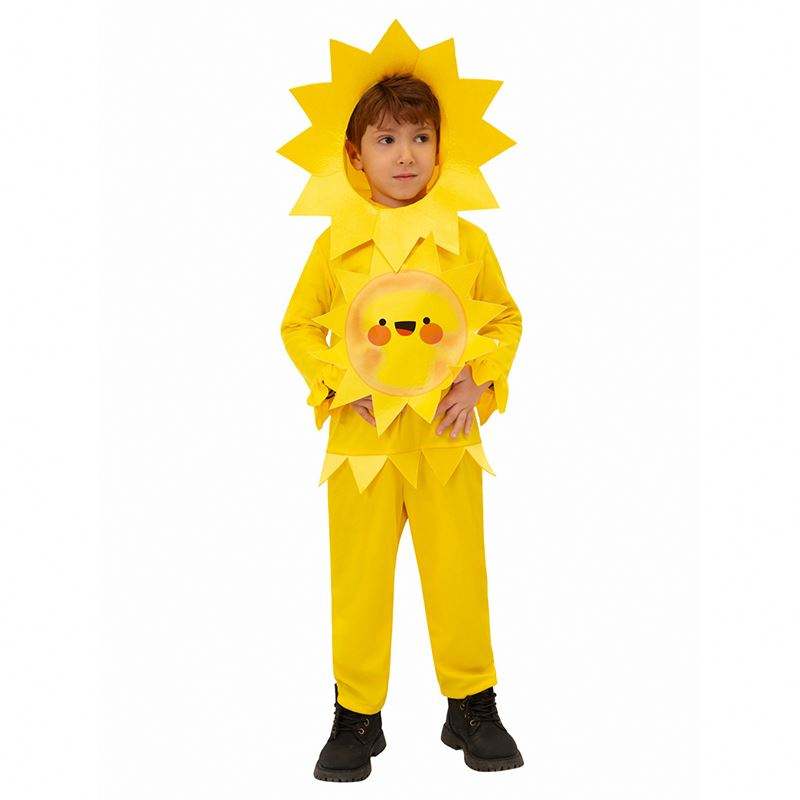 Kid Yellow Sunflower Performance Costume - funplaycostume.com