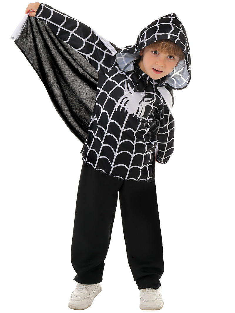 Boy Black Spider Cosplay Costume - funplaycostume.com