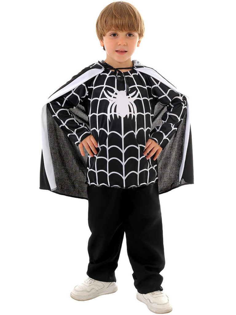 Boy Black Spider Cosplay Costume - funplaycostume.com