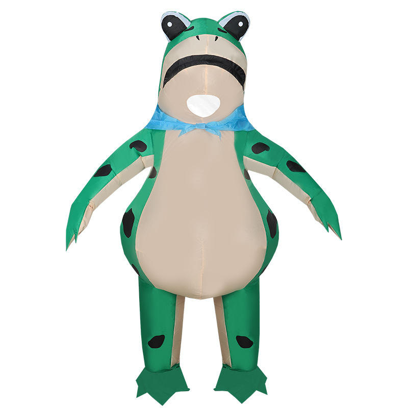 Adult Green Frog Inflatable Costume - funplaycostume.com