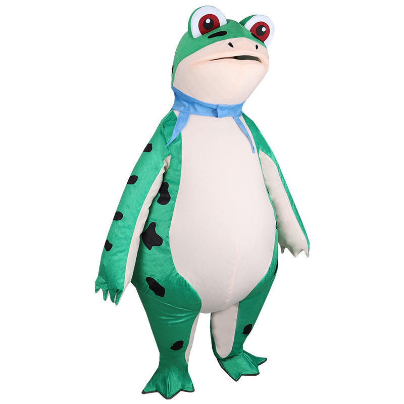 Adult Green Frog Inflatable Costume - funplaycostume.com