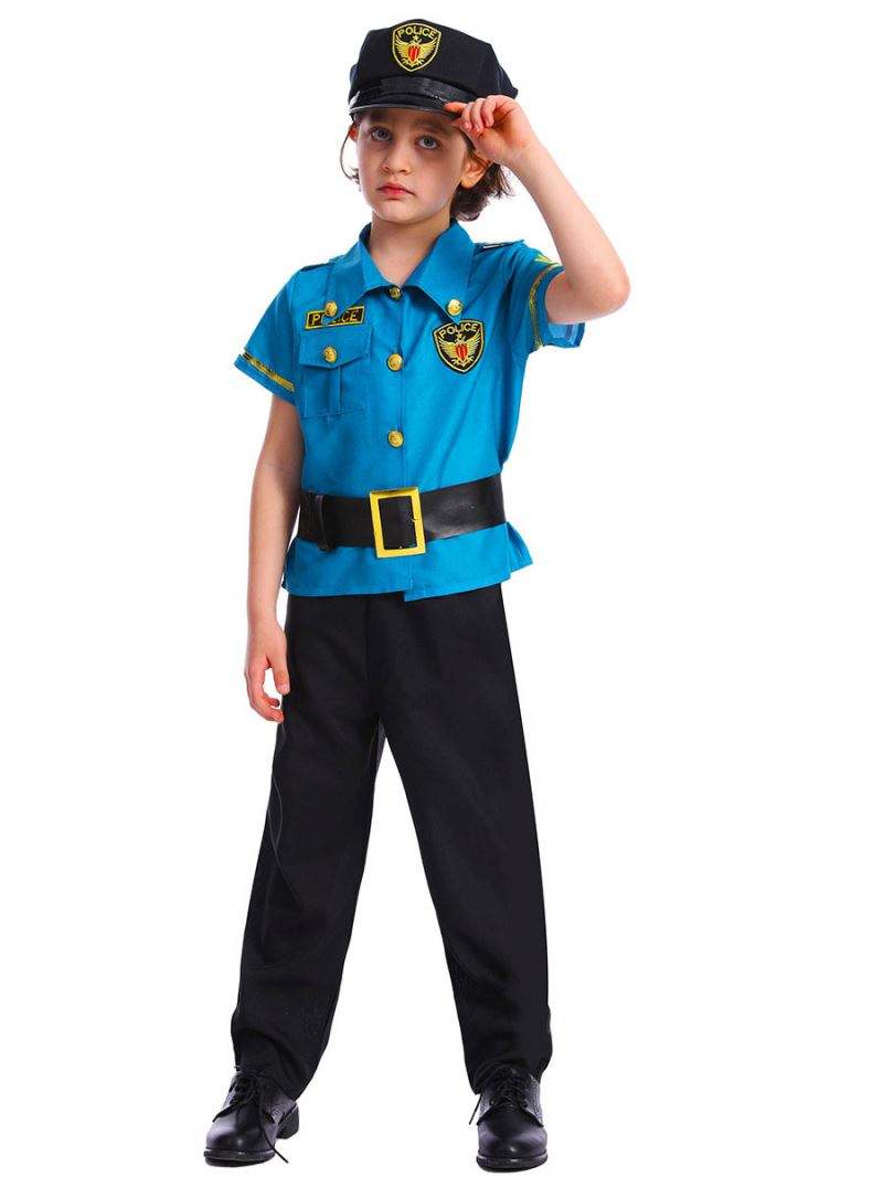 Boy Halloween Police Costume - funplaycostume.com