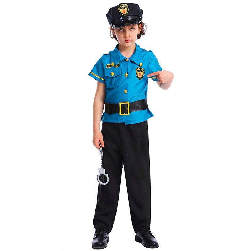 Boy Halloween Police Costume - funplaycostume.com