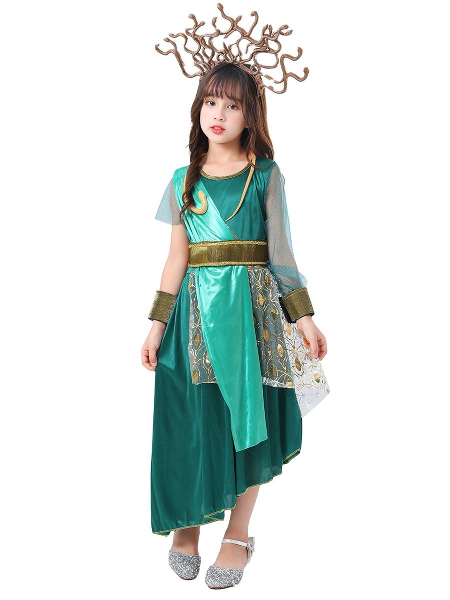 Girl Ancient Greek Medusa Cosplay Costume - funplaycostume.com