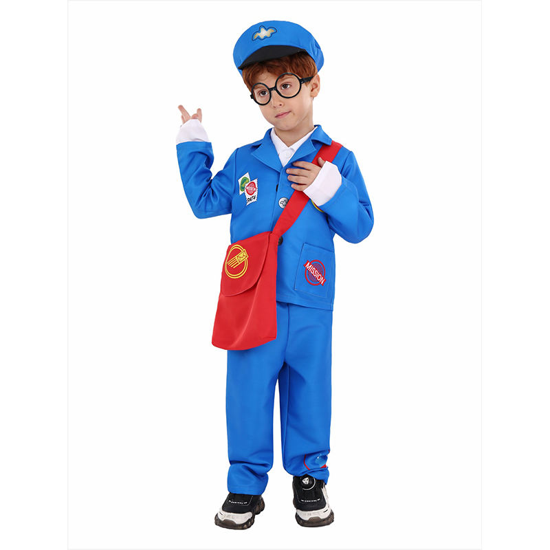 Children's Cute Postman Cosplay Costume - funplaycostume.com