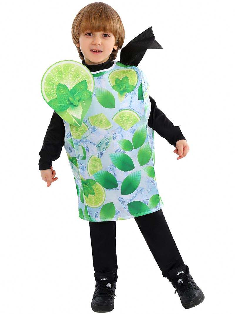Kids Lime Cocktail Cosplay Costumes - funplaycostume.com